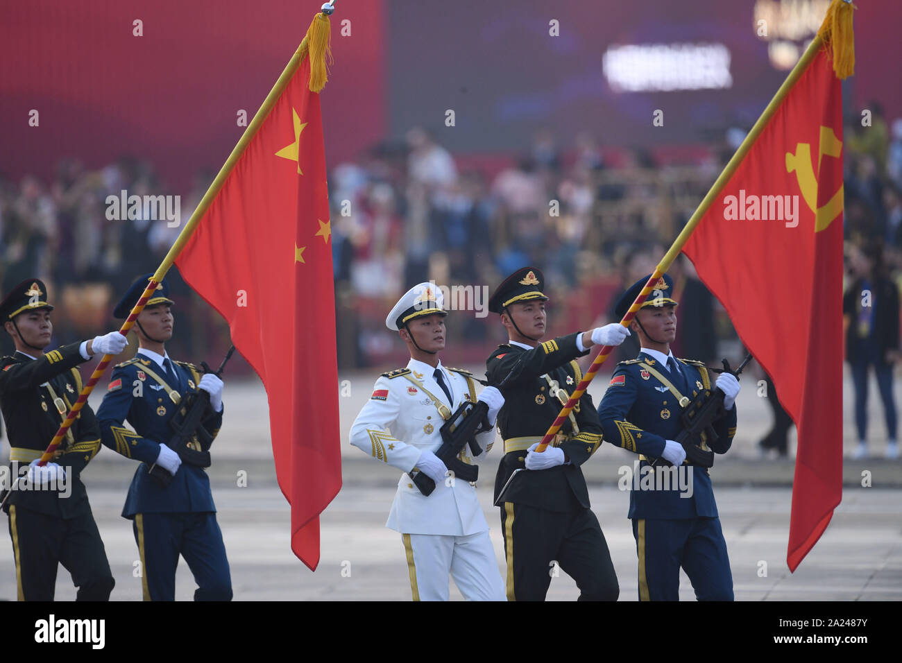 Beijing, China. 1st Oct, 2019. Guards of honor of the Chinese People's ...