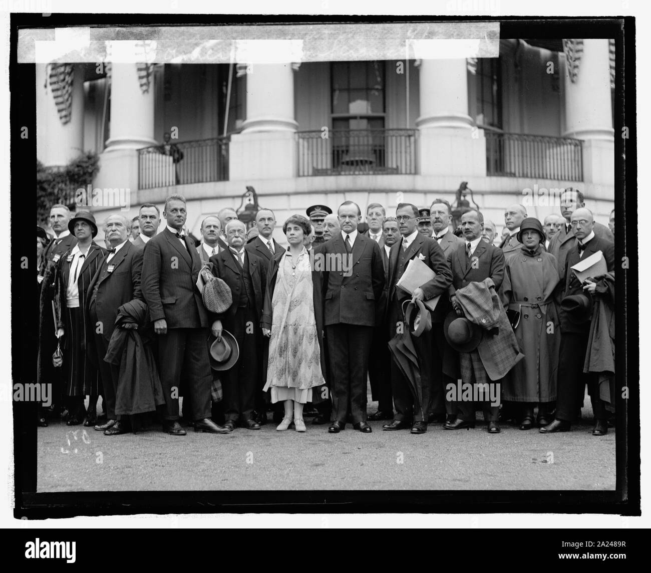 Pan American Conference on Colonial Cities at W.H., 4/28/25 Stock Photo ...