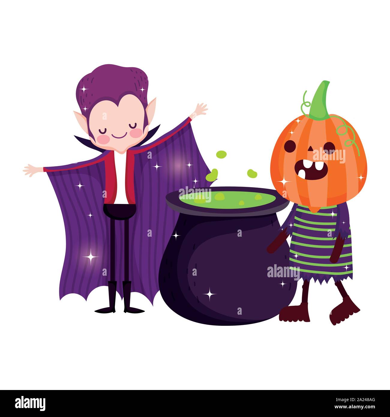 boys dracula pumpkin costume cauldron trick or treat happy halloween ...