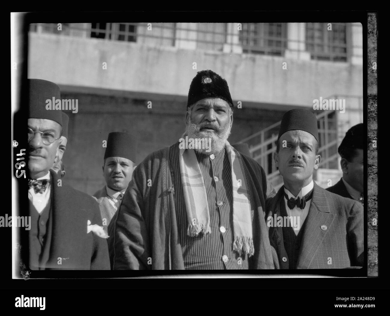 Pan-Islamic conference gathers at Shunet Nimrin, Transjordan. Mawalana ...
