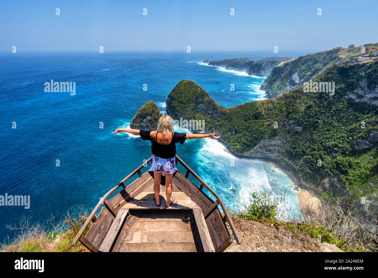 Aerial scenic nusa penida view hi-res stock photography and images - Alamy
