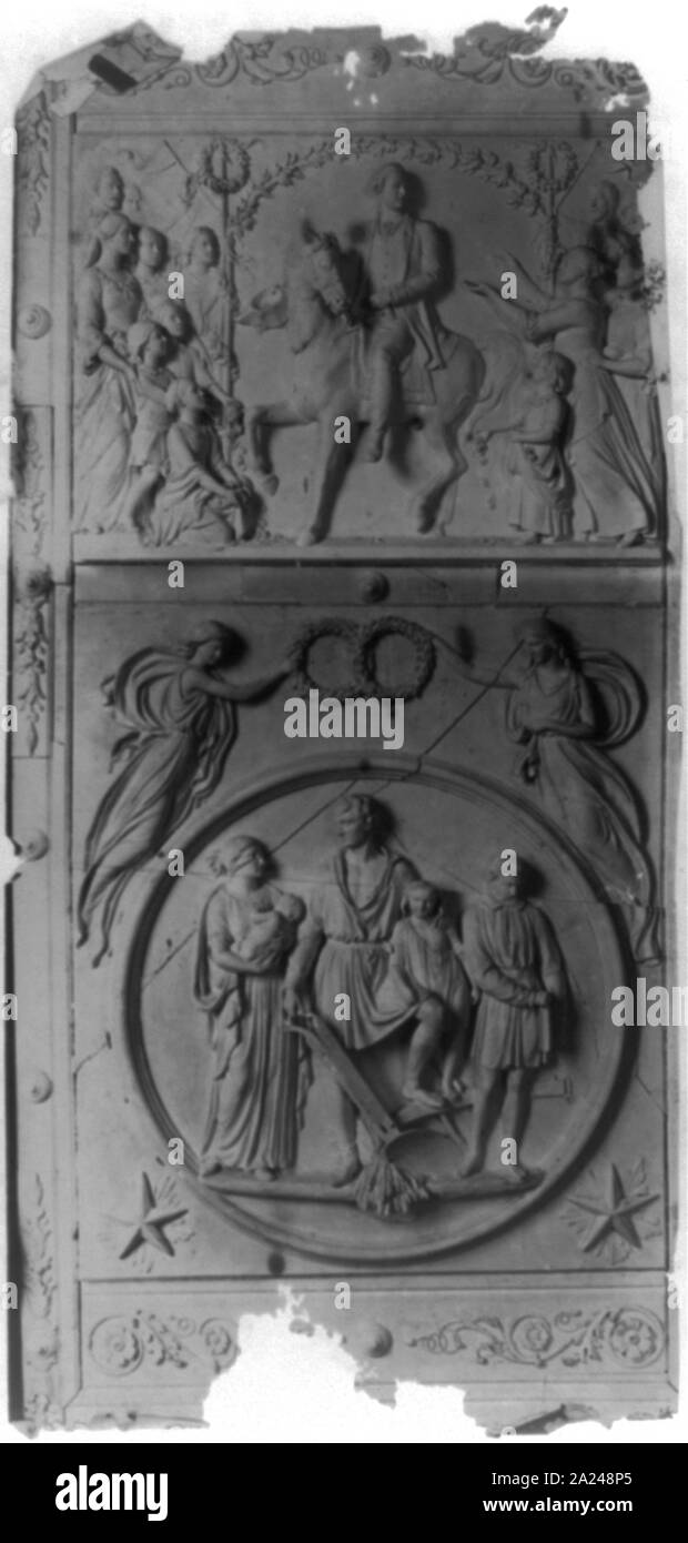 Panel and medallion details from bronze doors for the east portico of ...