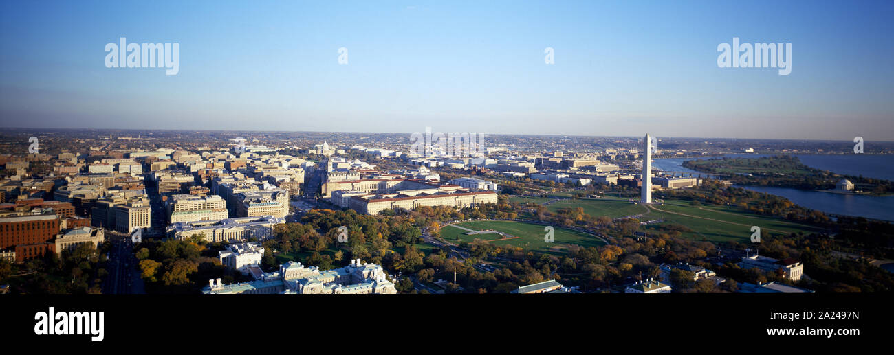 Panorama aerial view of Washington, D.C Stock Photo - Alamy
