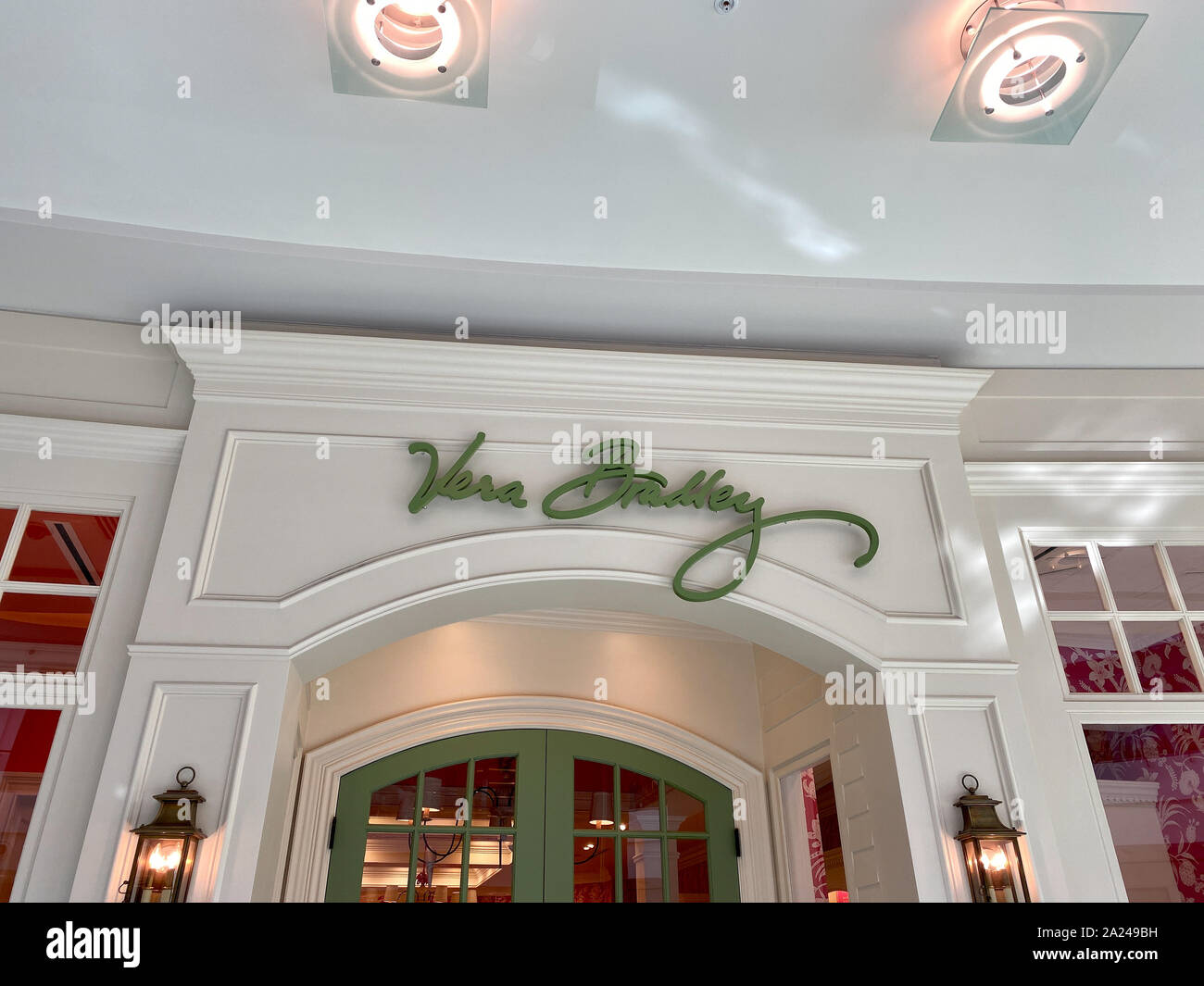 Orlando,FL/USA-9/30/19:A Vera Bradley retail store at an indoor mall ...