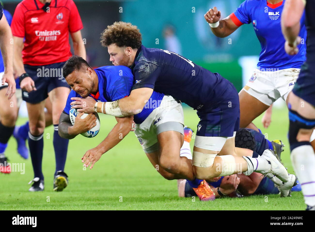 Kobe, Hyogo, Japan. 30th Sep, 2019. (Top-Bottom) Duncan Taylor (SCO ...
