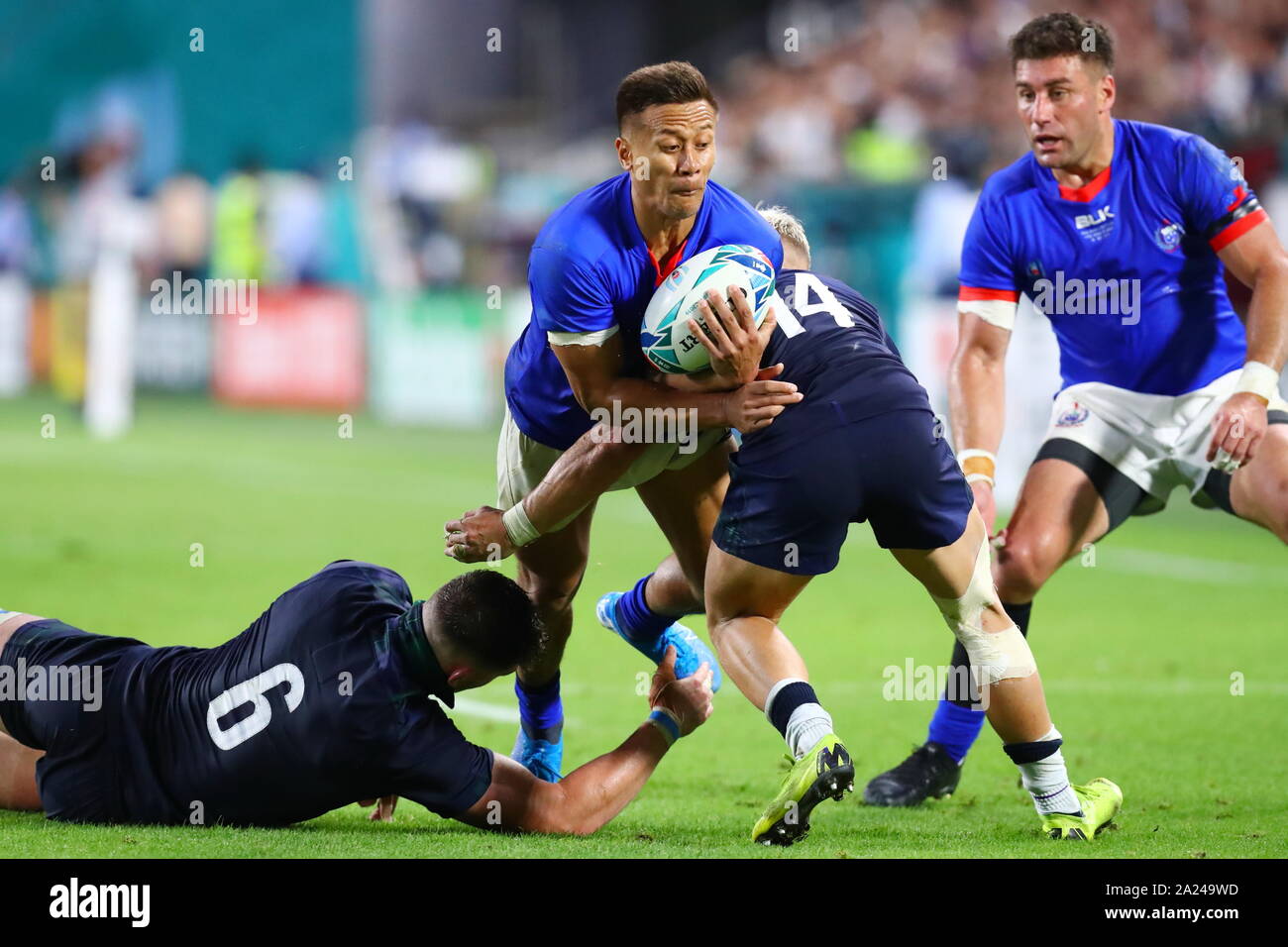 Kobe, Hyogo, Japan. 30th Sep, 2019. Tim Nanai-Williams (SAM) Rugby ...