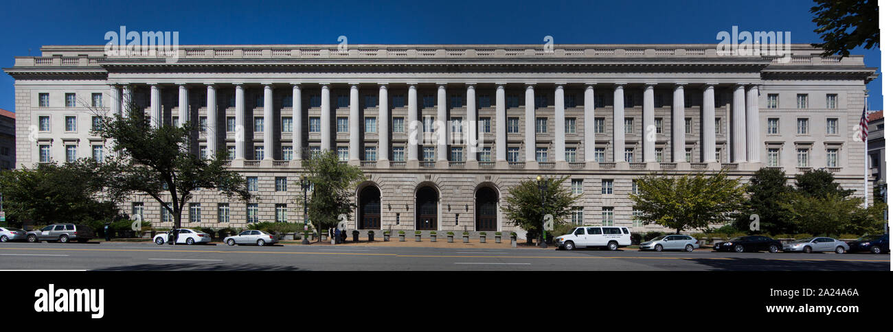 Panorama view of the Internal Revenue Service Building, located in the ...