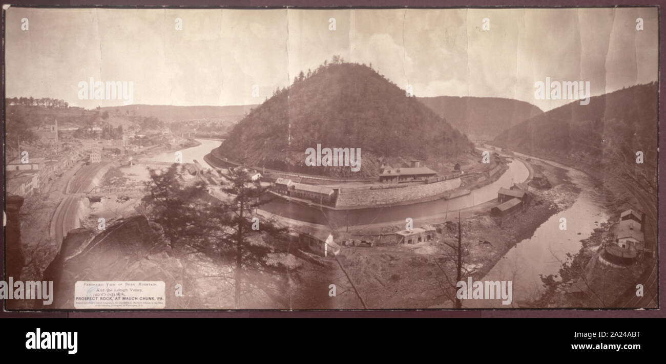 Panoramic view of Bear Mountaina and the Lehigh Valley from Prospect ...