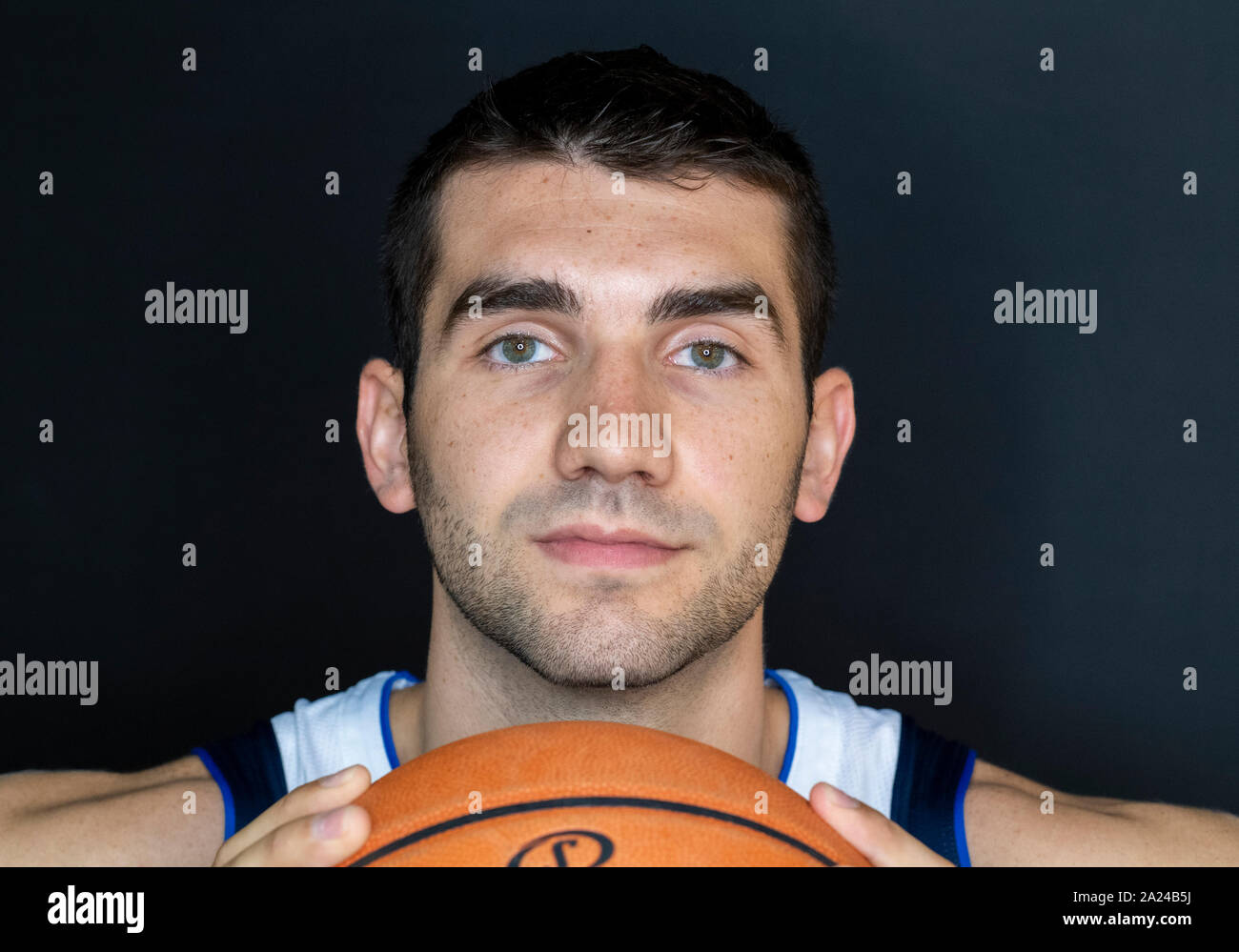 Sept 30, 2019: Dallas Mavericks point guard Dakota Mathias #33 poses ...