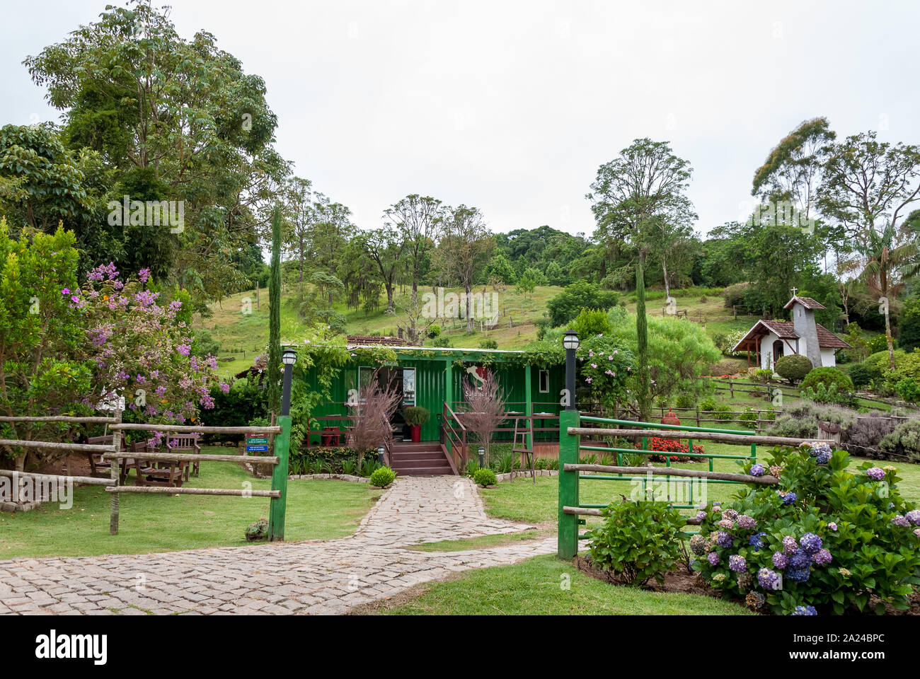 At One With Nature Stock Photo - Alamy