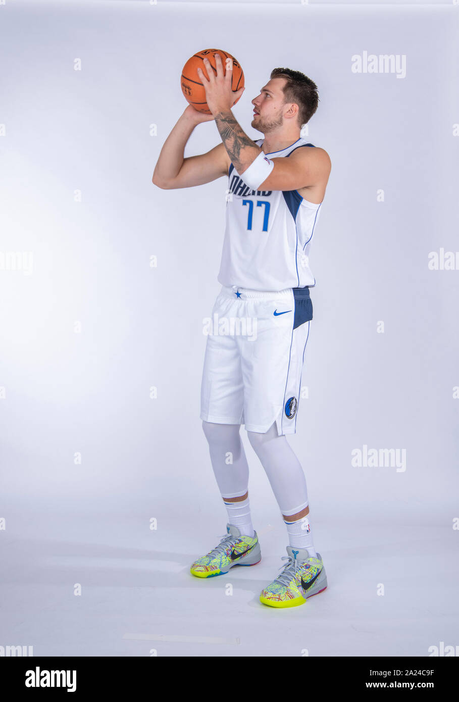 Sept 30, 2019: Dallas Mavericks forward Luka Doncic #77 poses during ...