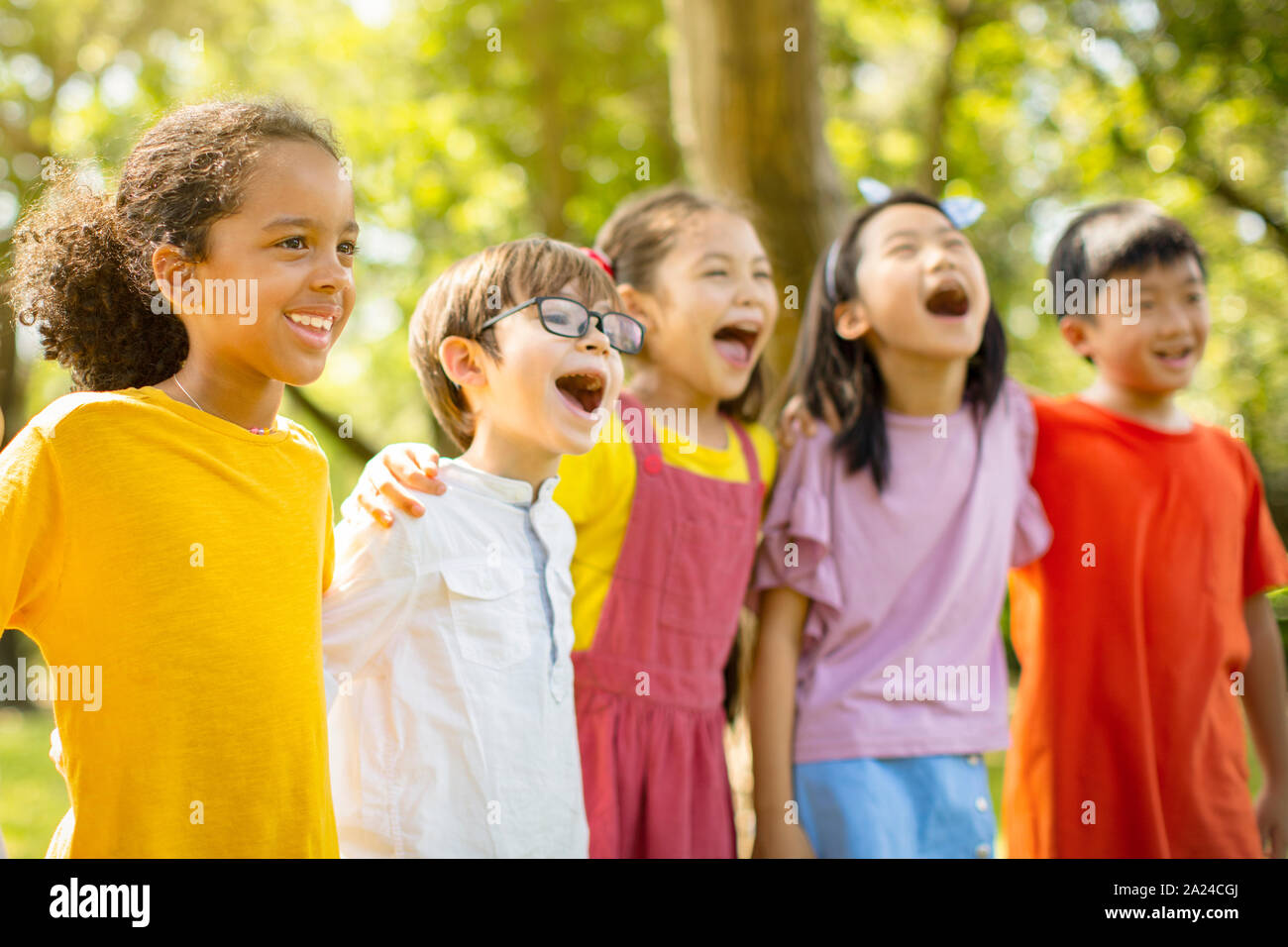 Group Of Kids Laughing