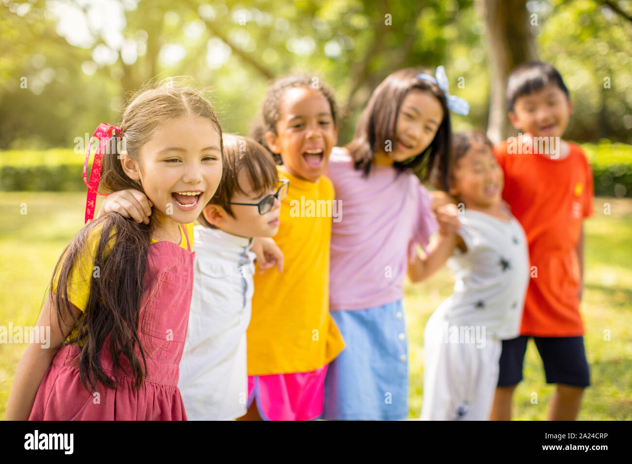 Children Laughing At School