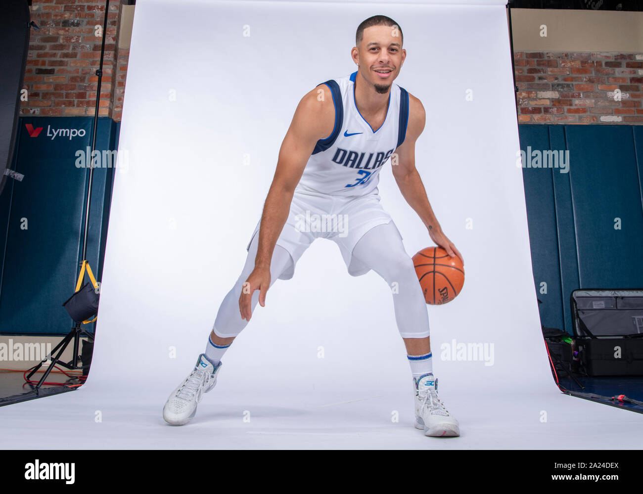 Sept 30, 2019: Dallas Mavericks guard Seth Curry #30 poses during the ...