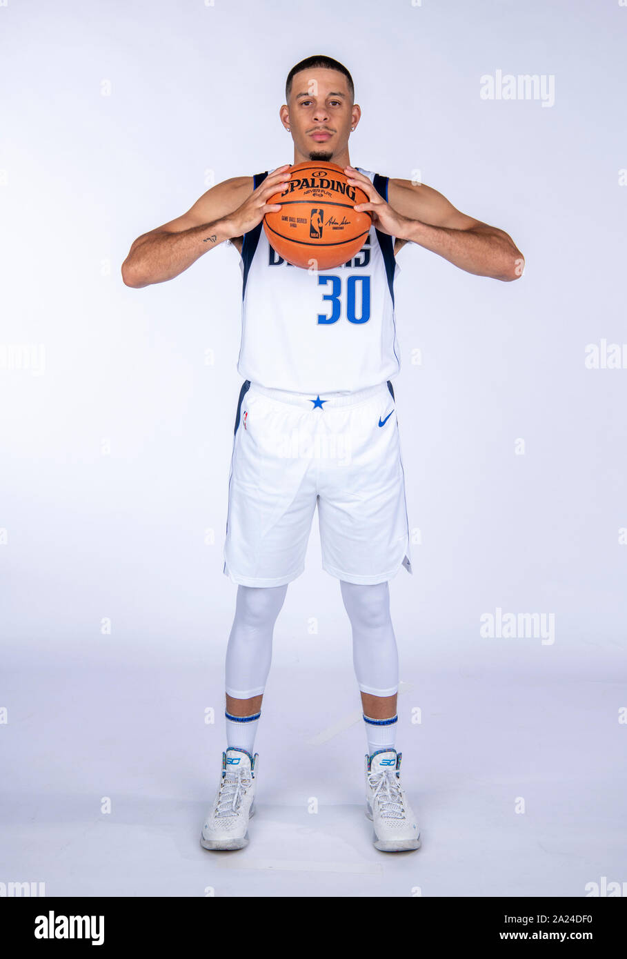 Sept 30, 2019: Dallas Mavericks guard Seth Curry #30 poses during the ...