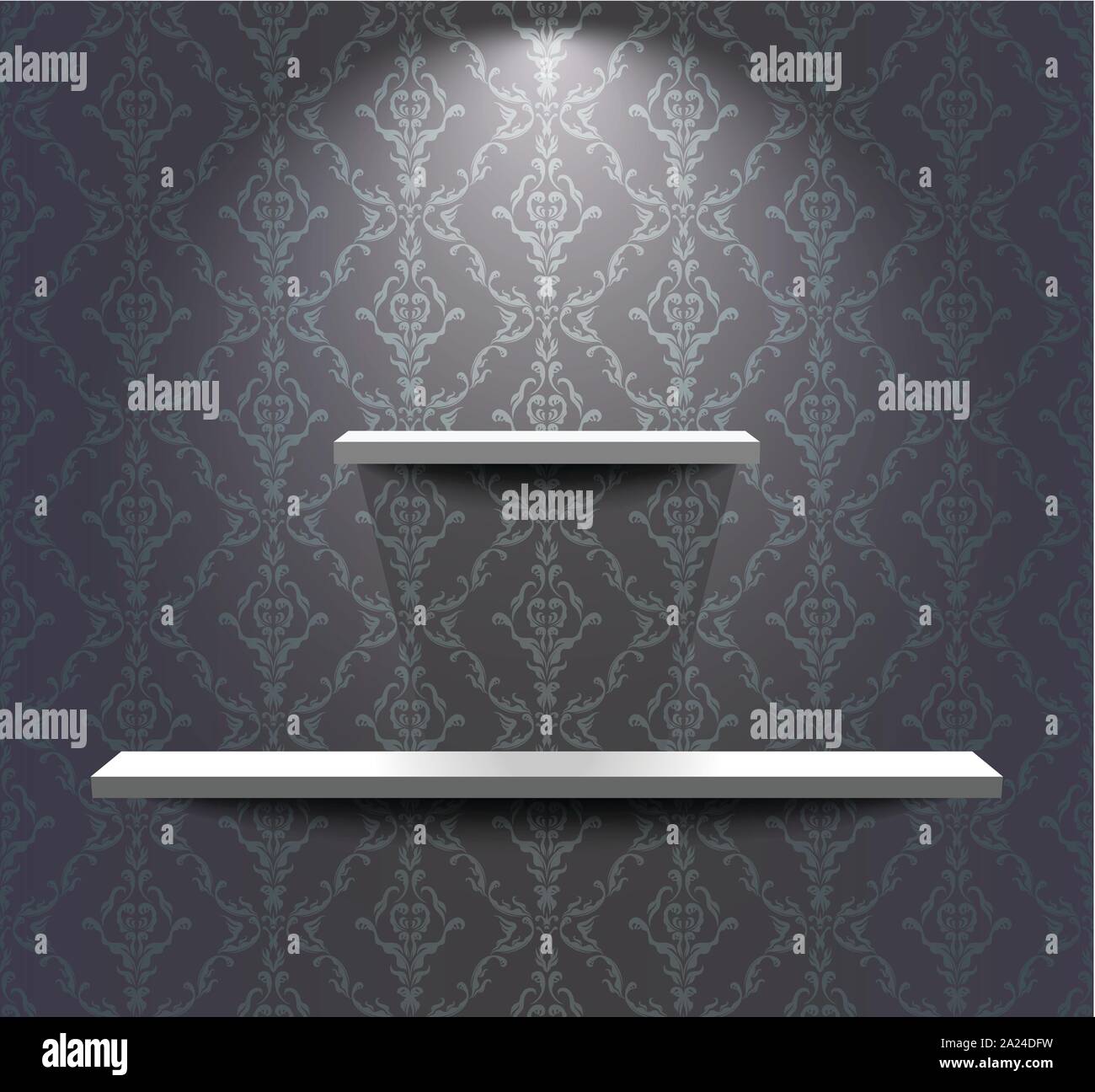 Empty room shelves Stock Vector Images - Alamy