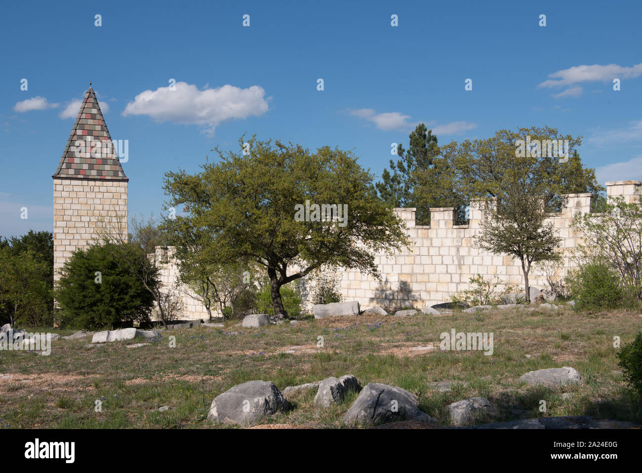 Part of the grounds at Falkenstein Castle, built from scratch as a ...