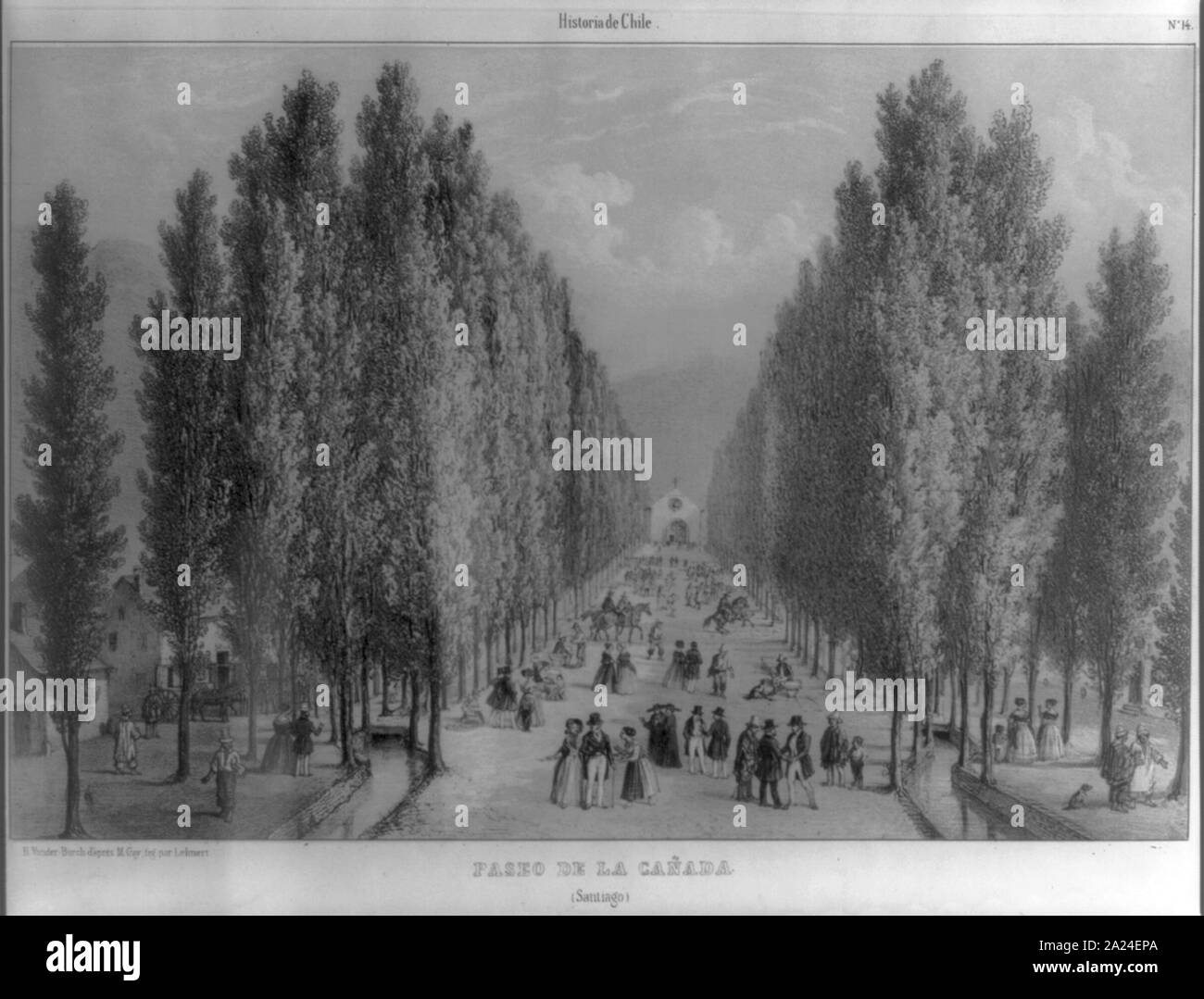 Paseo de santiago Black and White Stock Photos & Images - Alamy