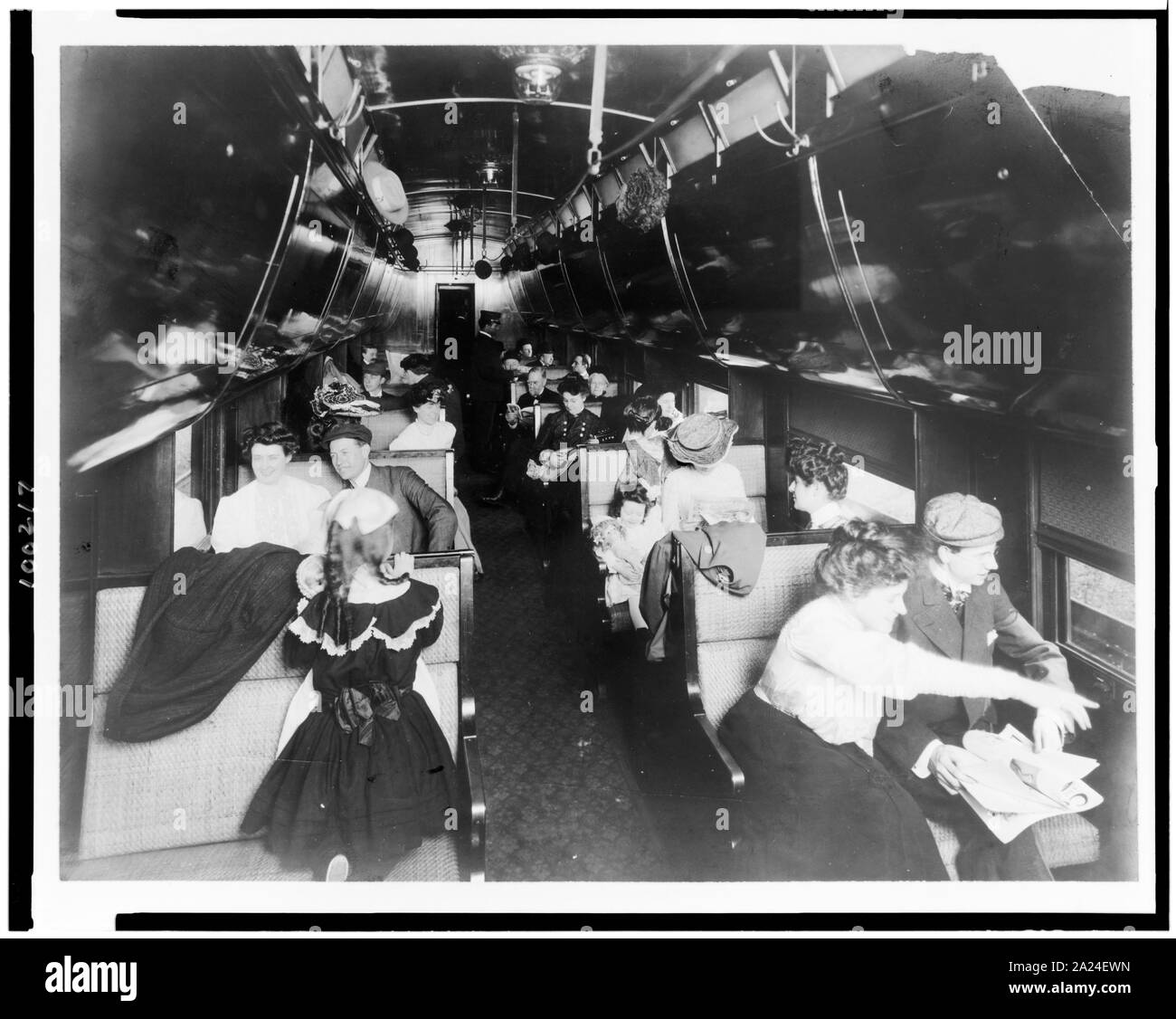 Passengers in interior train Black and White Stock Photos & Images - Alamy