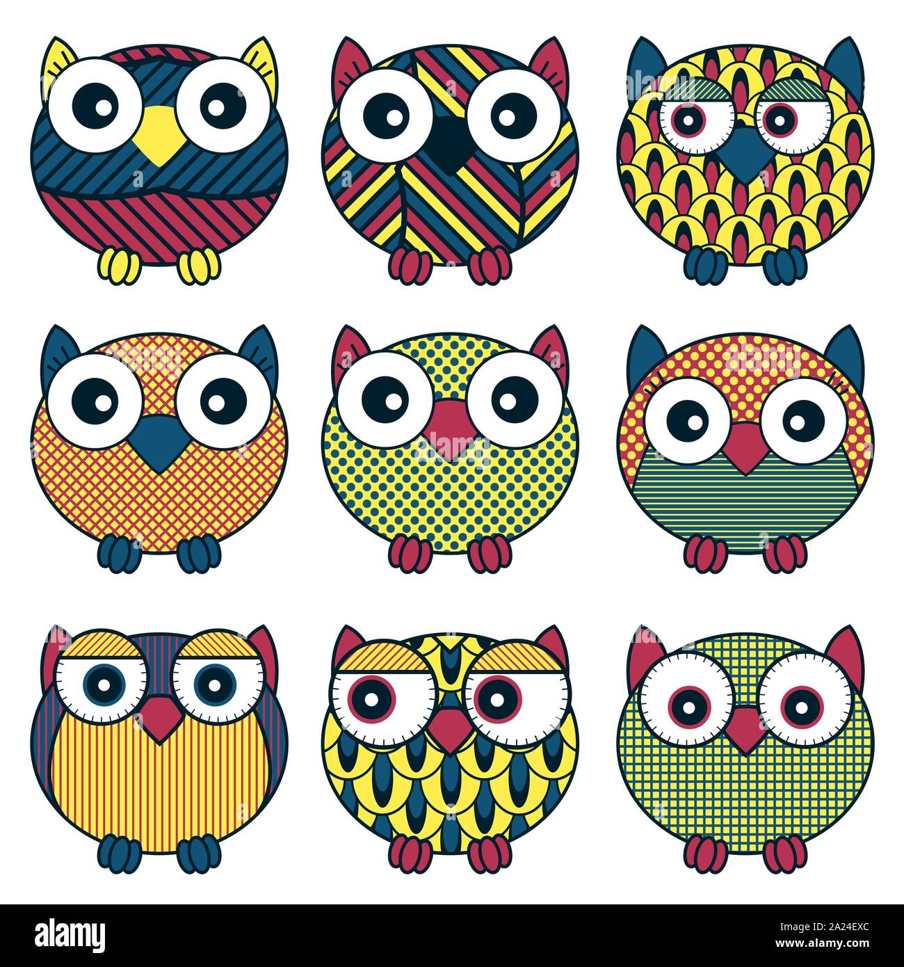 Cute vector set halloween Stock Vector Images - Alamy