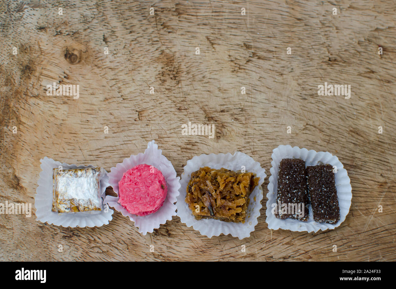 Colombian sweets made with a variety of ingredients like shredded ...