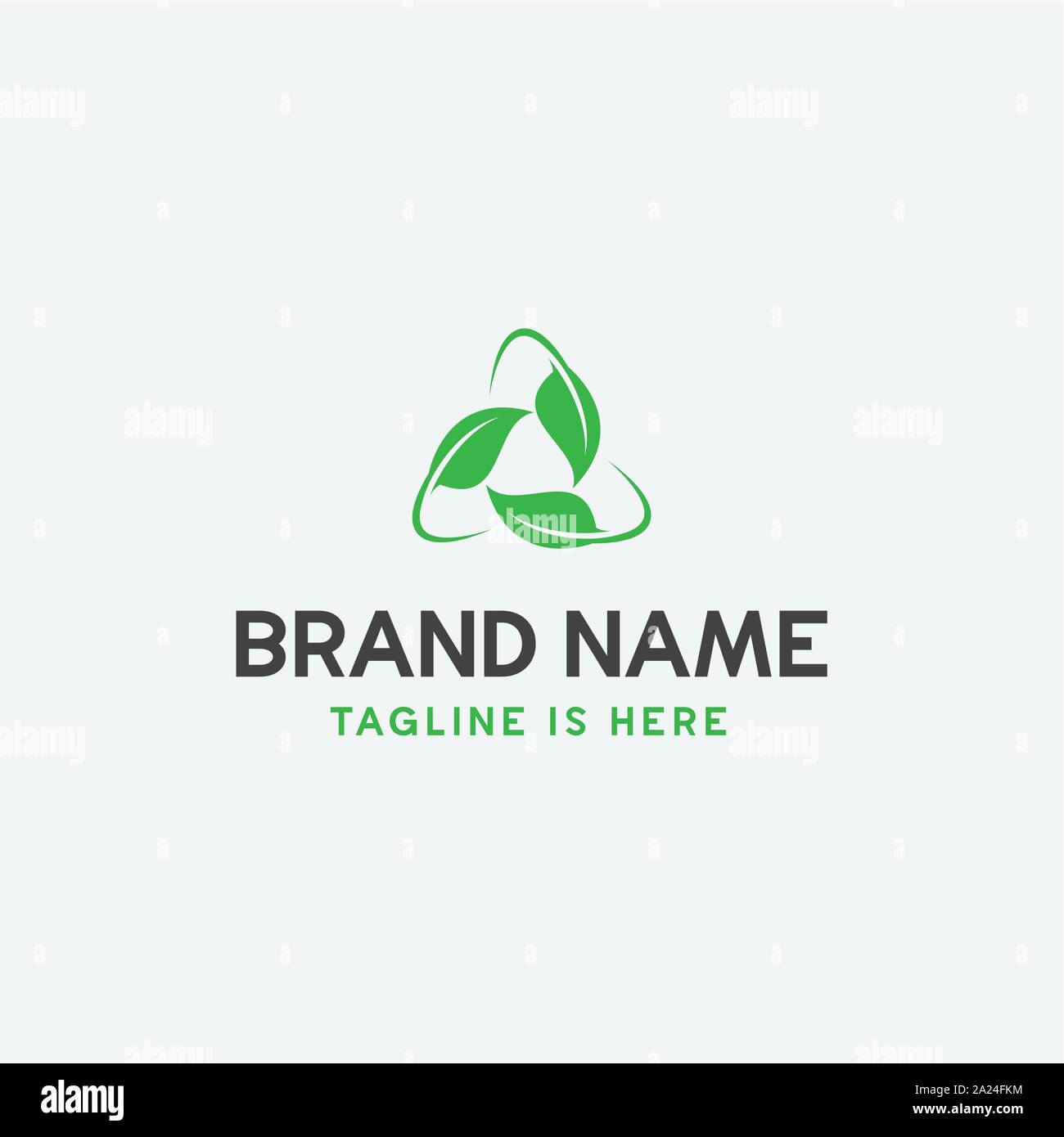 leaf icon vector illustration, leaf recycle logo design, eco logo ...