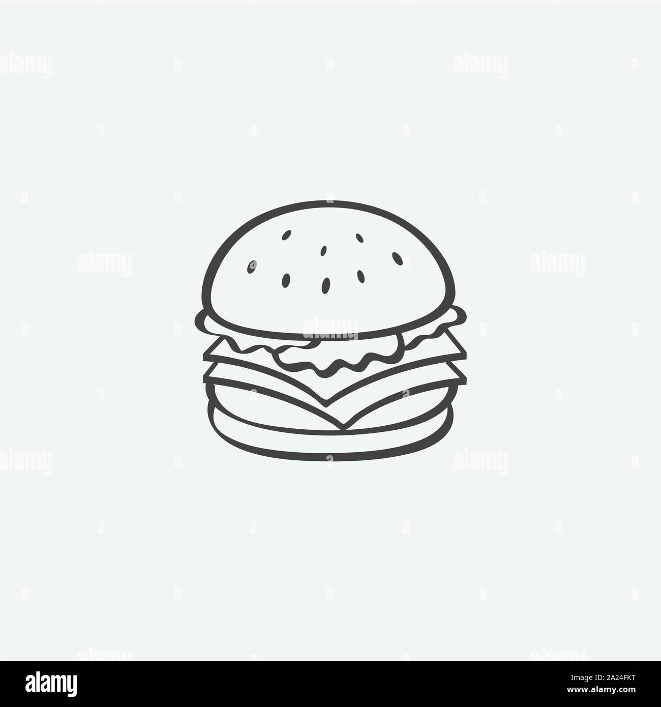Burger logo hi-res stock photography and images - Alamy