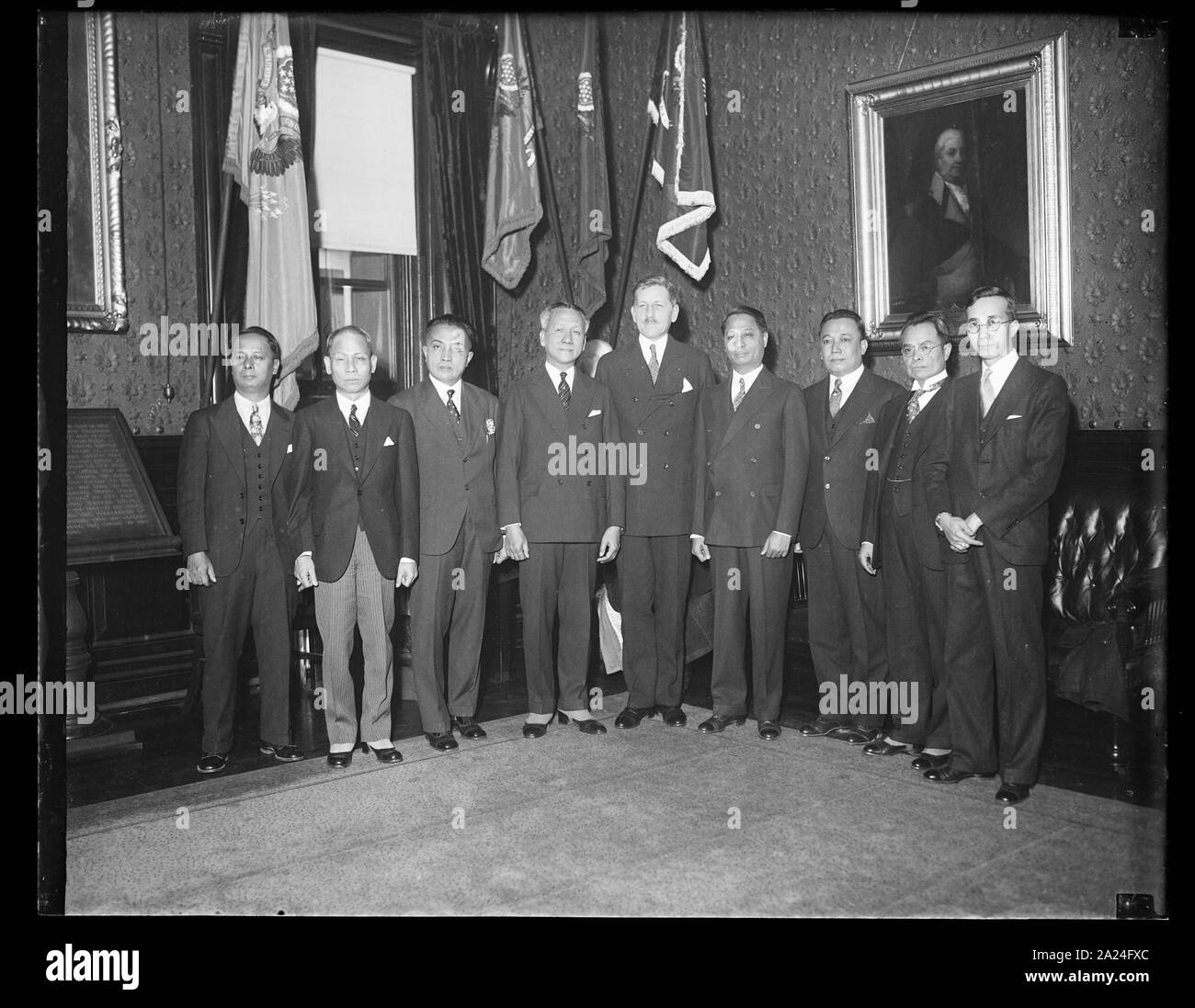 Patrick Hurley and group Stock Photo - Alamy