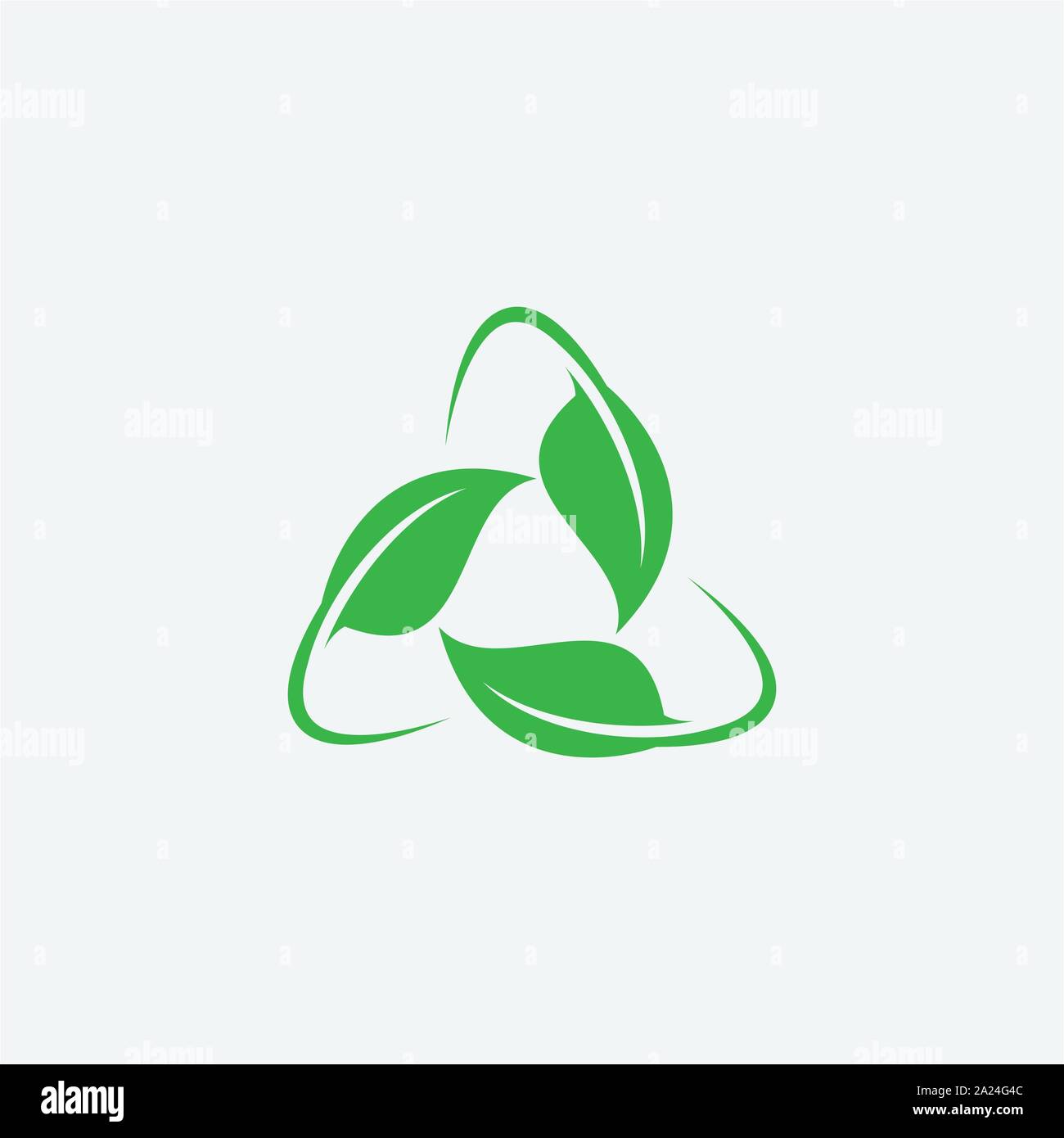 leaf icon vector illustration, leaf recycle logo design, eco logo ...