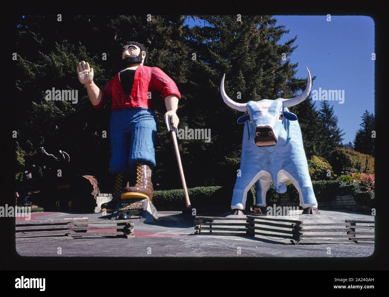 Paul Bunyan & Babe, Trees of Mystery, Route 101, Klamath, California ...
