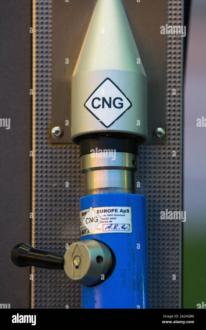 Gothenburg, Sweden. 28th Sep, 2019. CNG (compressed natural gas ...