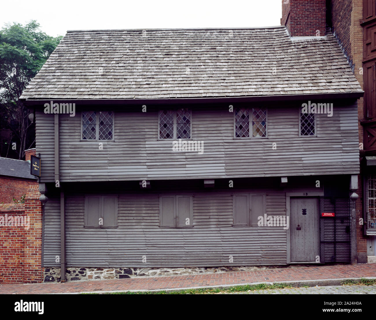 Paul Revere's house, which the silversmith bought in 1770 when the ...