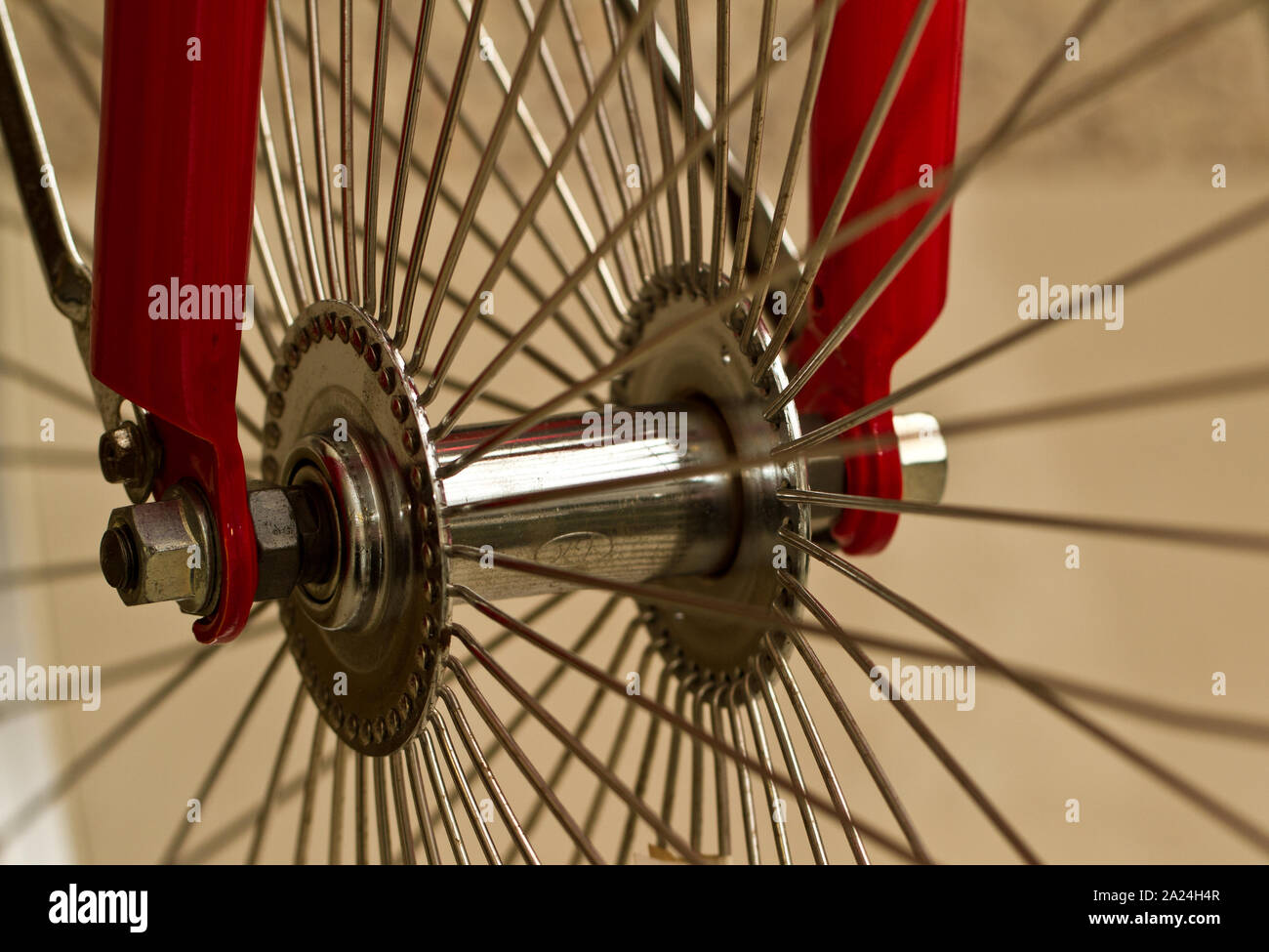 close up view of the bicycle wheel Stock Photo - Alamy