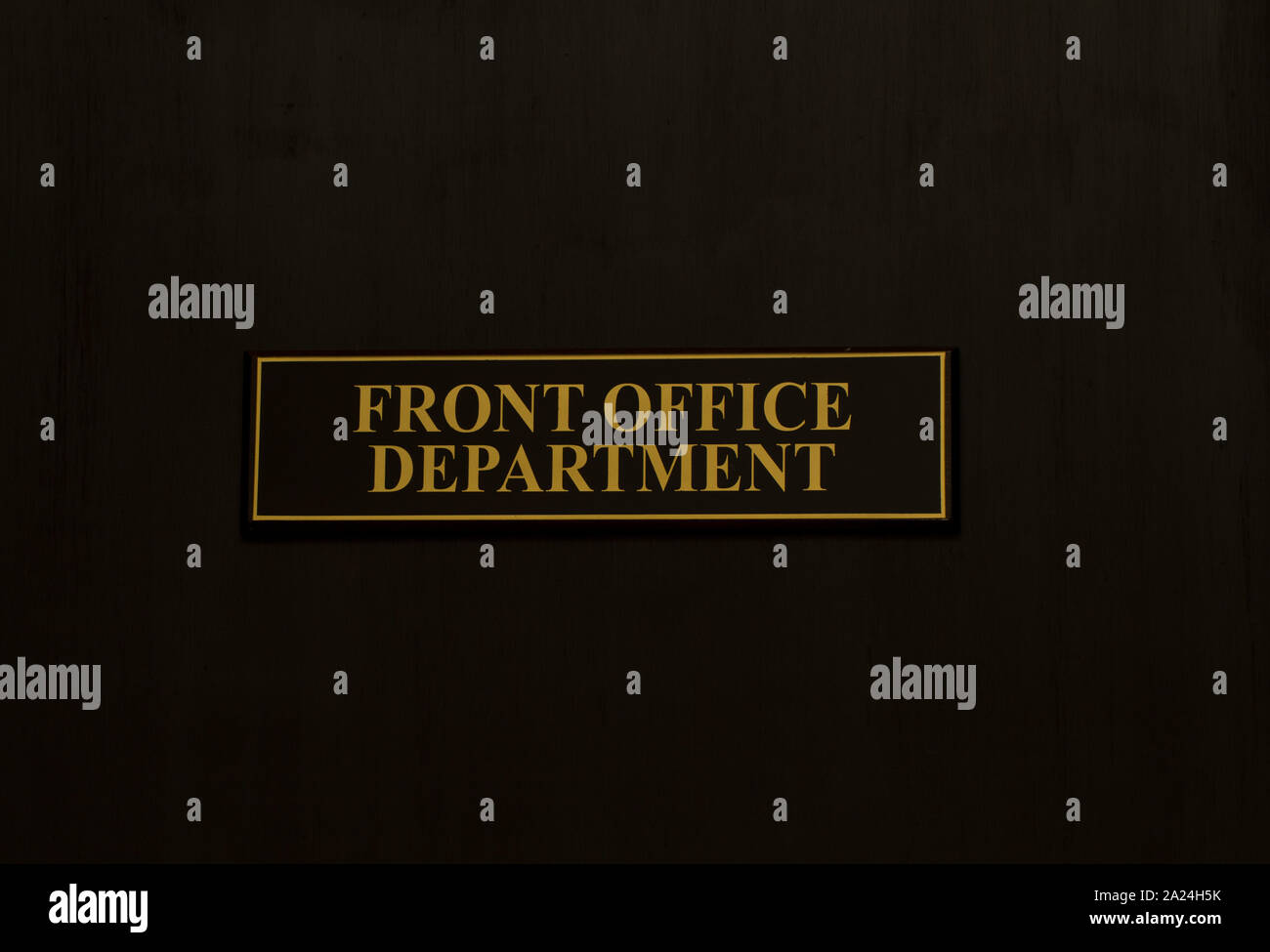 front office department door and signage Stock Photo - Alamy