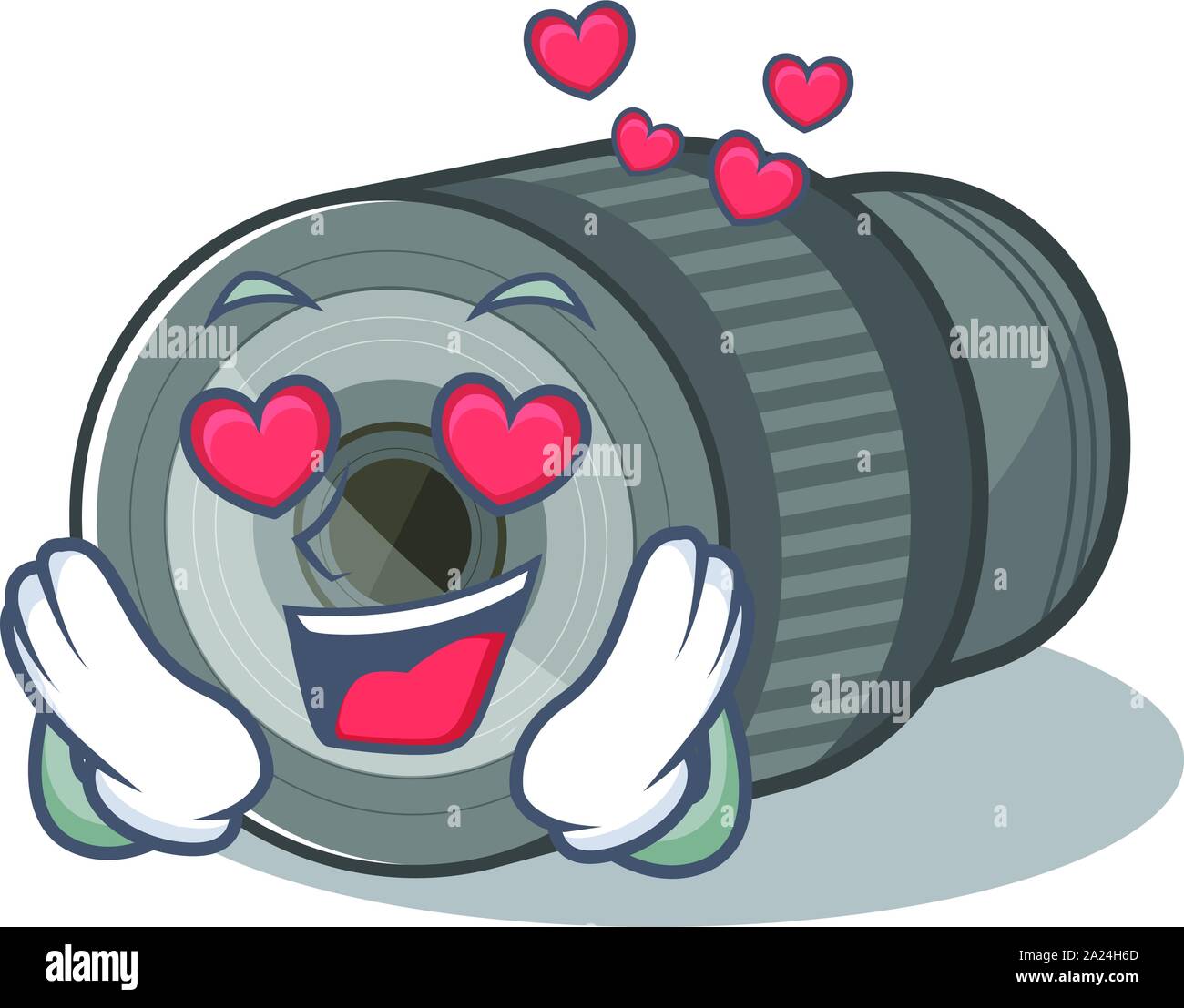 In love zoom lens cartoon shape in character Stock Vector Image & Art ...