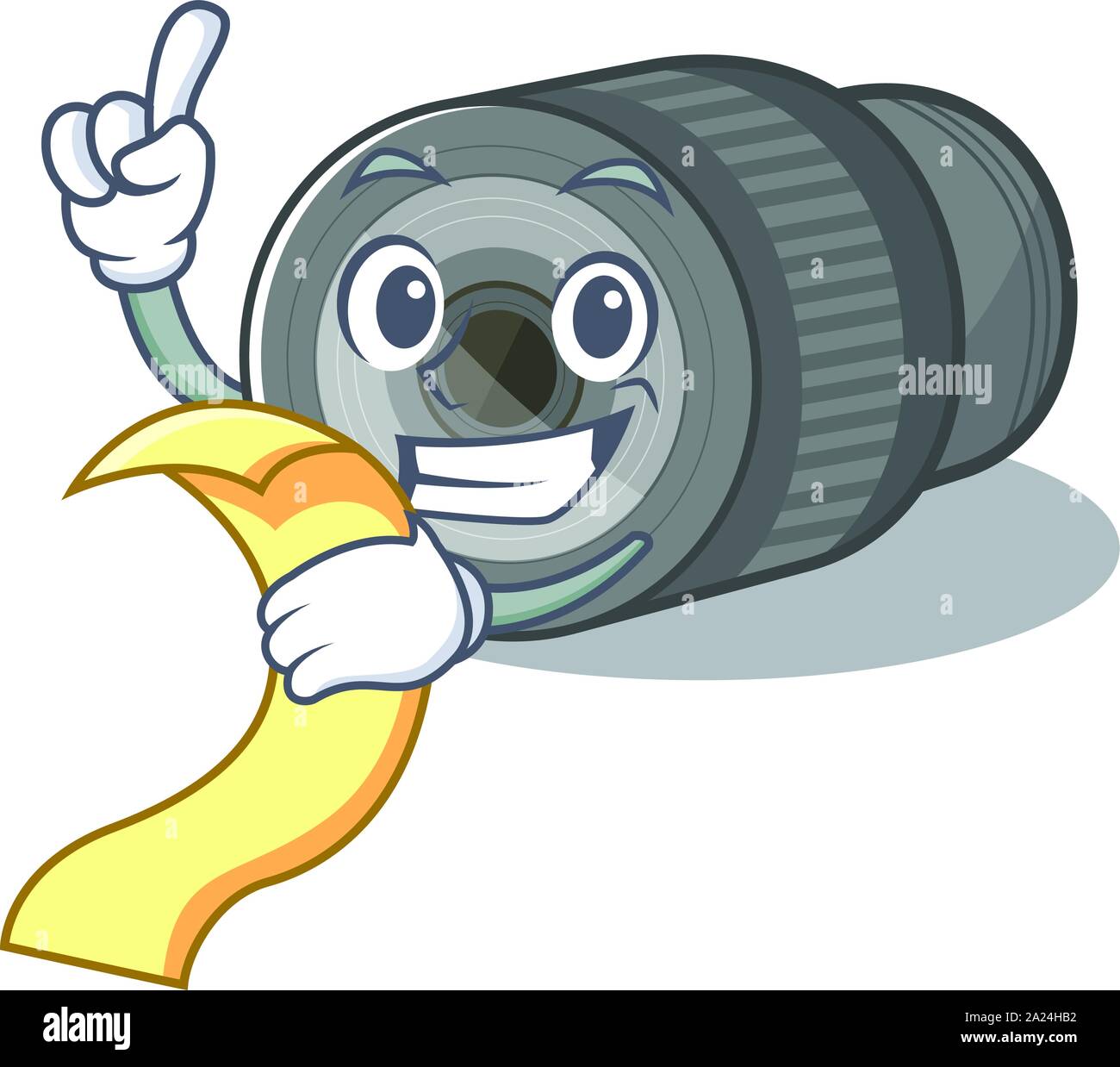 With menu zoom lens cartoon shape in character Stock Vector Image & Art ...