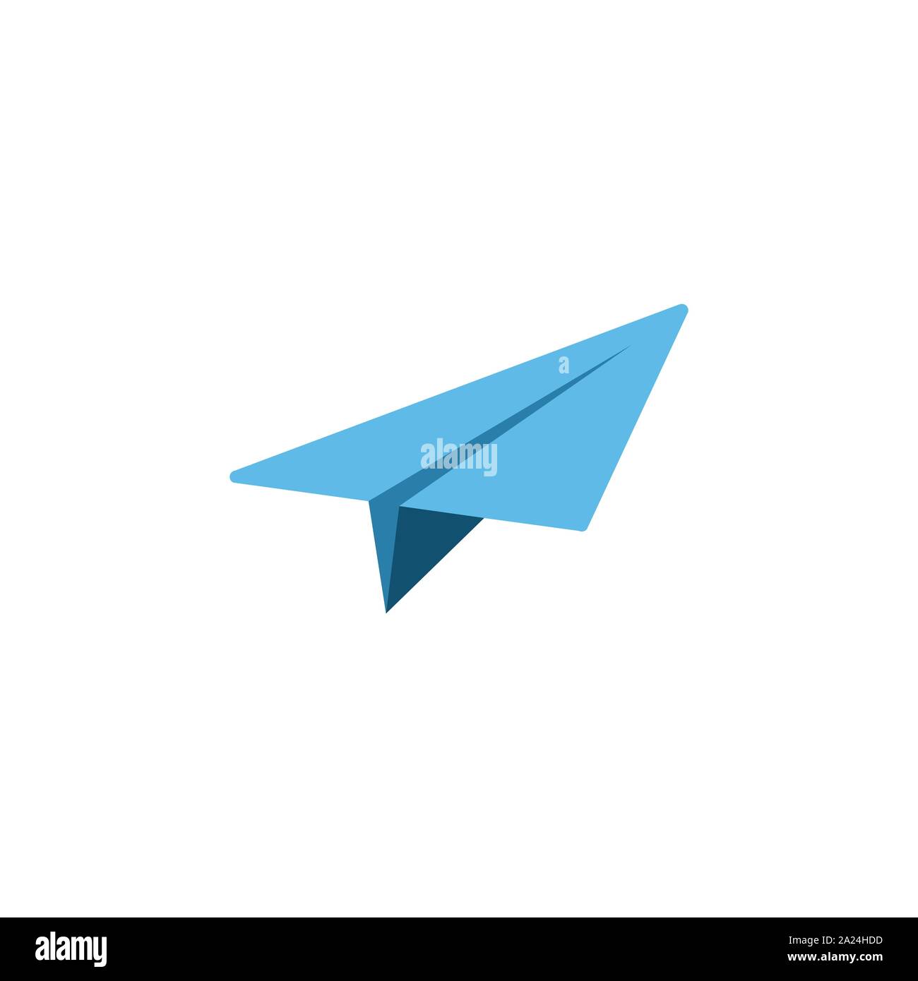 Paper airplane icon. Vector illustration, flat design Stock Vector ...