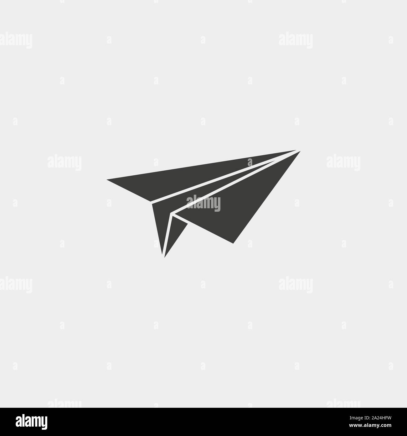 Paper airplane icon. Vector illustration, flat design Stock Vector ...