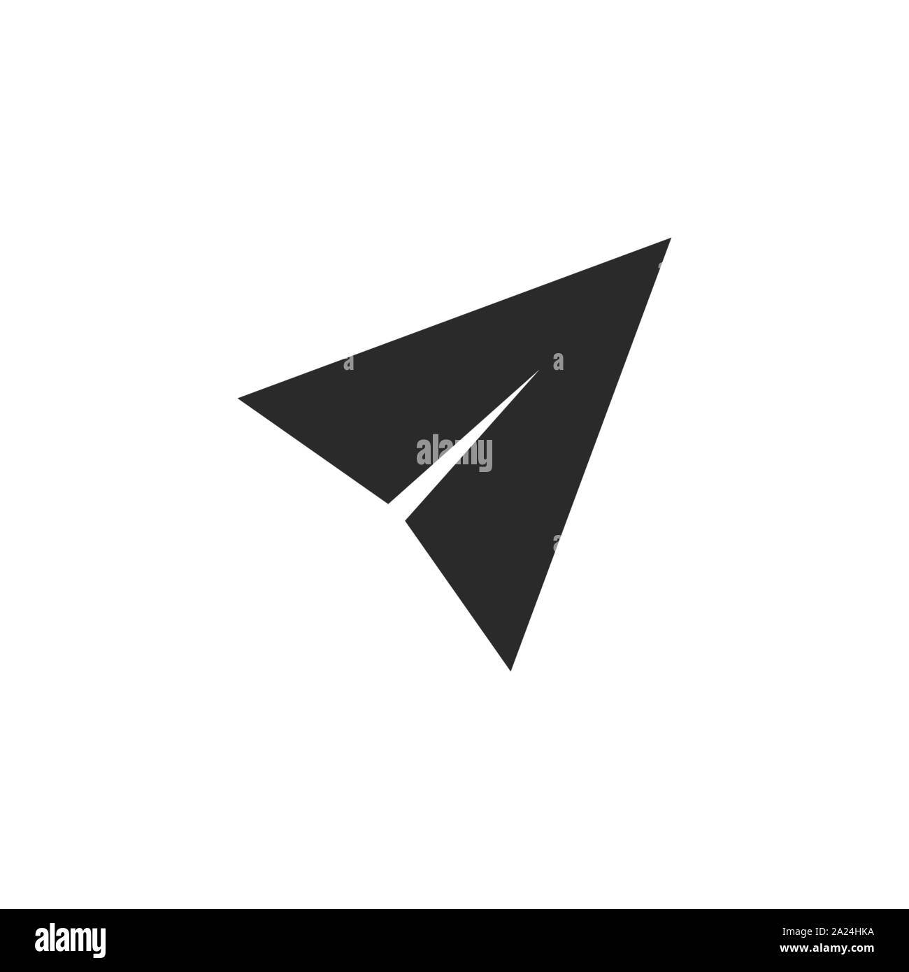 Paper airplane icon. Vector illustration, flat design Stock Vector ...