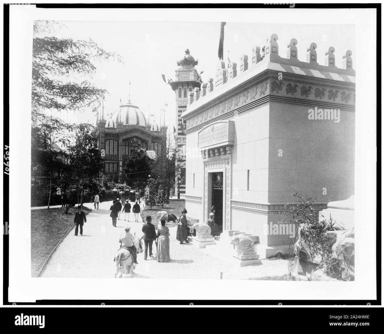 Pavilion of Ecuador,right, and Pavilion of Chile in background, Paris ...