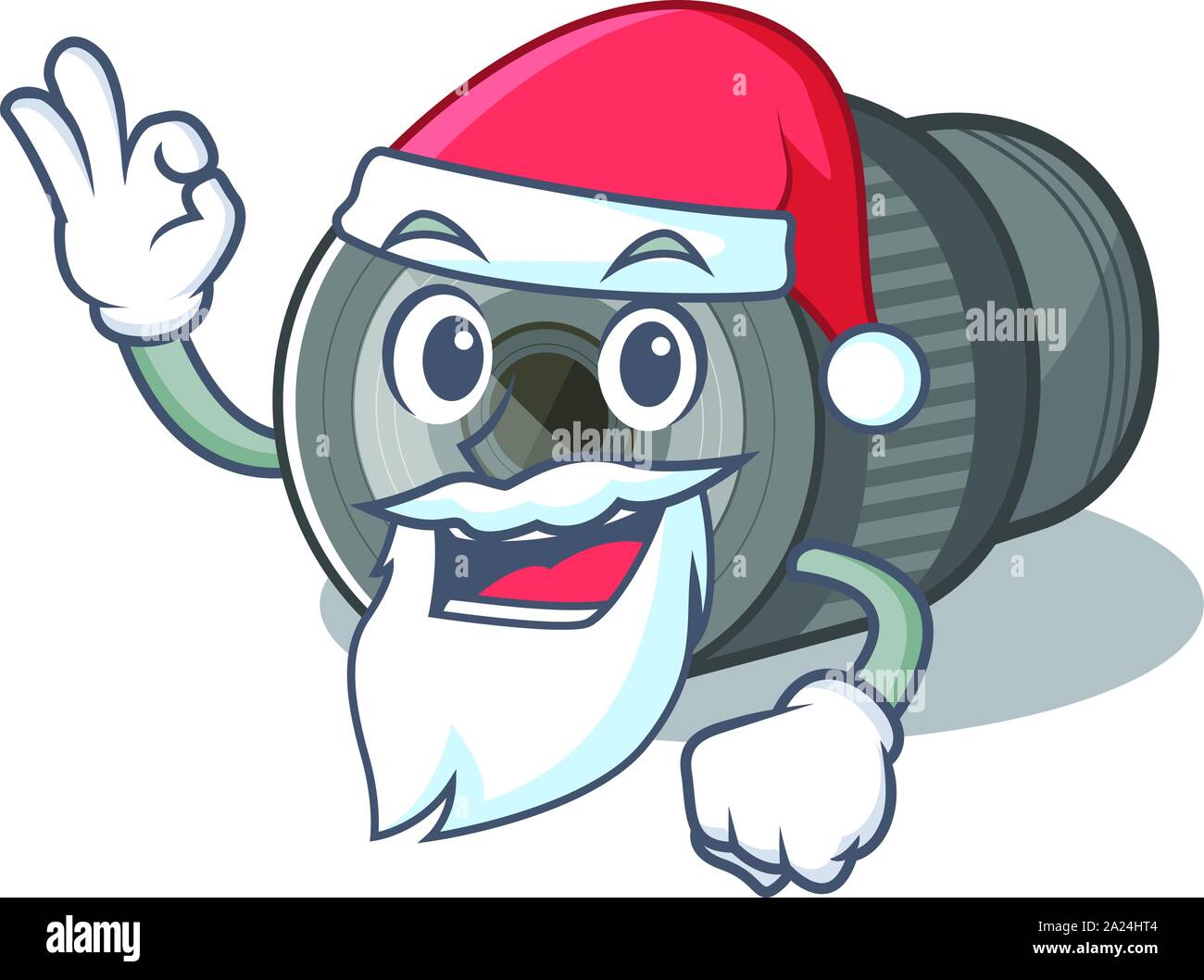 Santa zoom lens on the mascot table Stock Vector Image & Art - Alamy