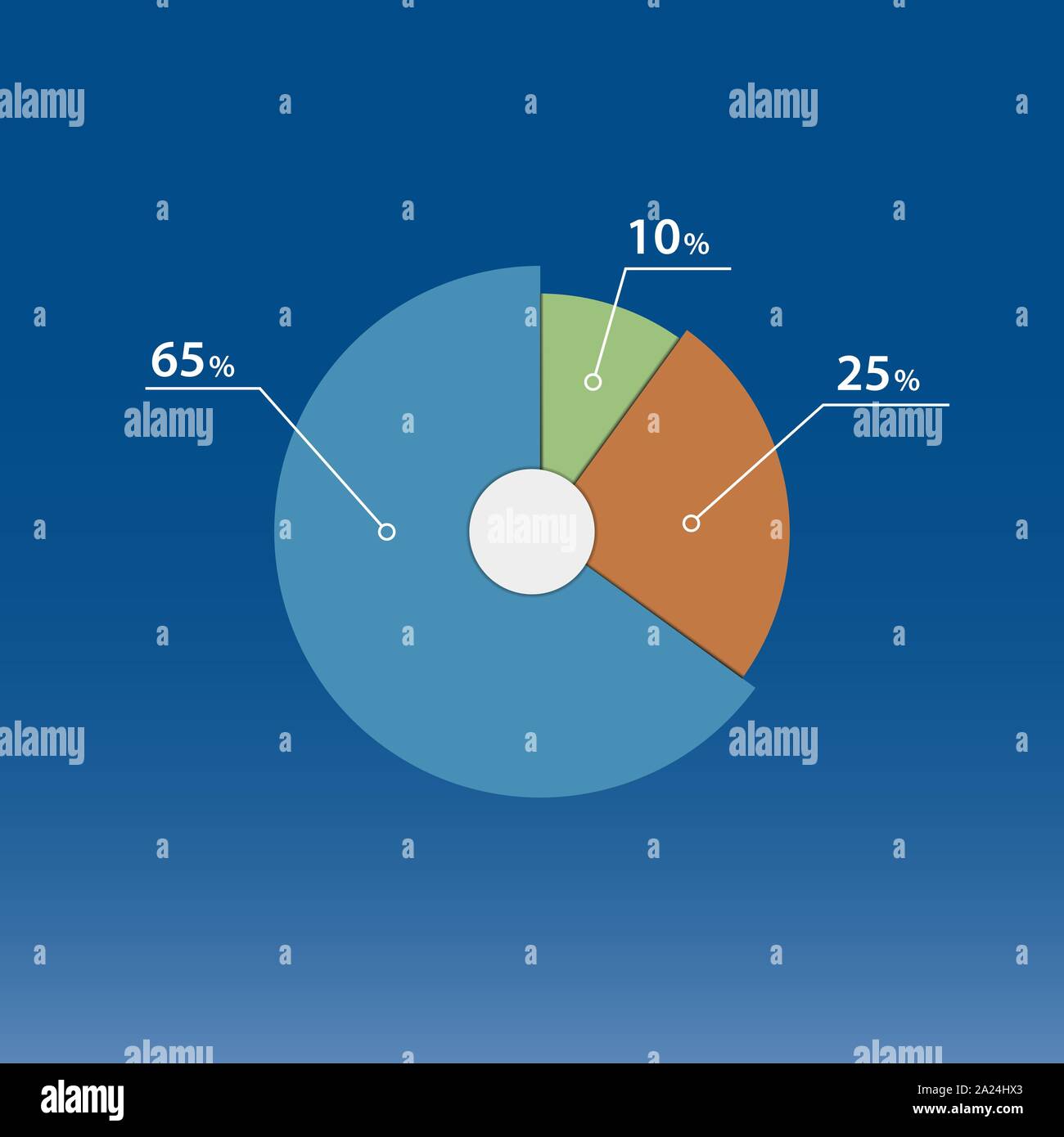 Colorful Circular chart, diagram, pie chart. Vector illustration Stock ...