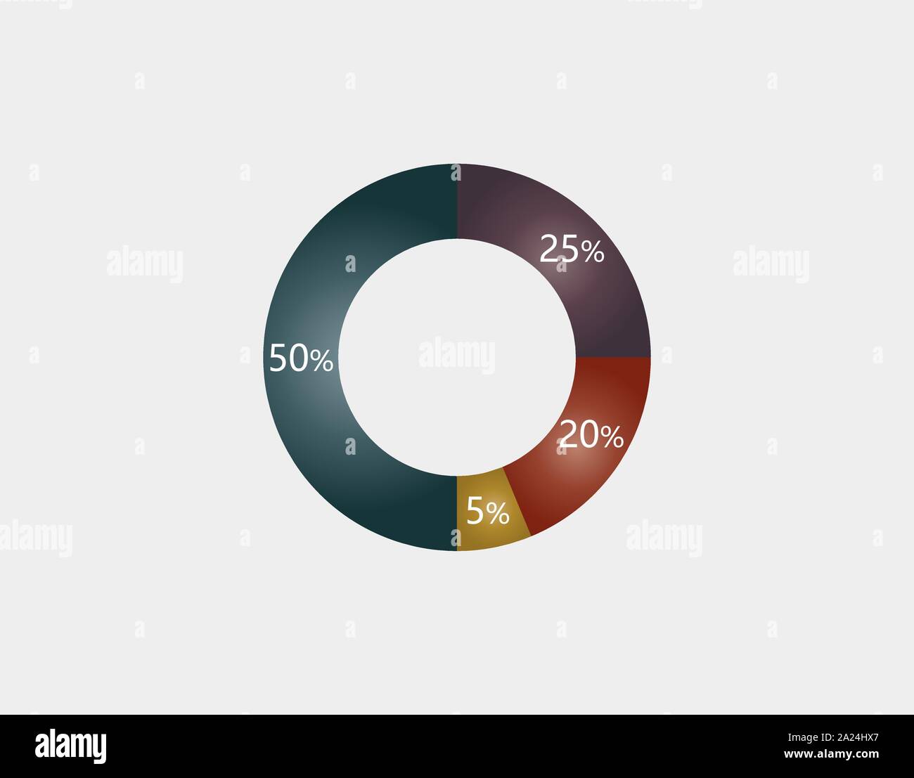 Colorful pie chart, diagram, Infographic. Vector illustration Stock ...