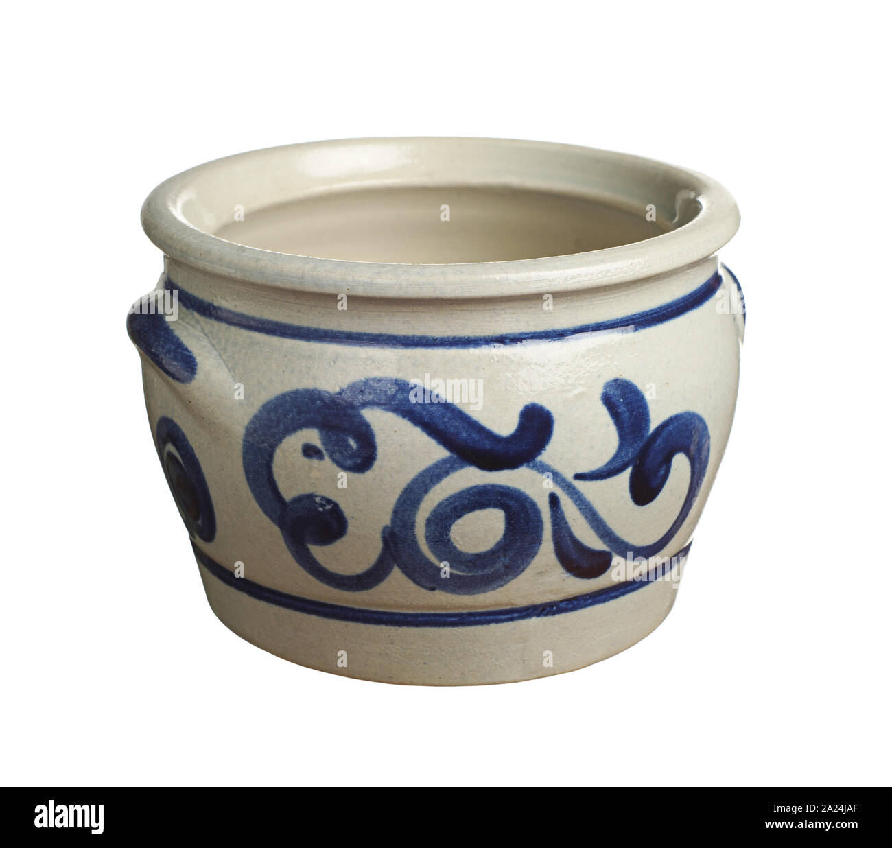 Ceramic flower pot with stylized decorative ornaments Stock Photo - Alamy