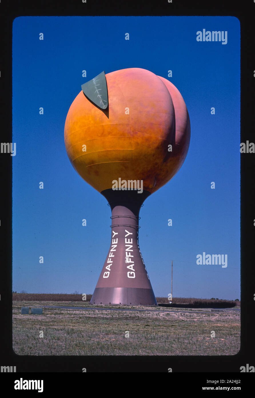 Peach water tower, Gaffney, South Carolina Stock Photo - Alamy