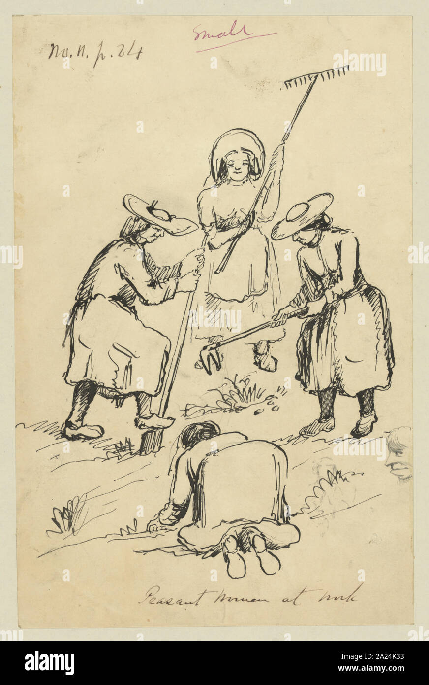 Peasant women at work Stock Photo - Alamy