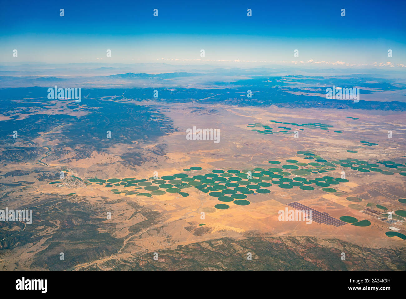 Aerial view of the Beryl Junction at Utah Stock Photo - Alamy