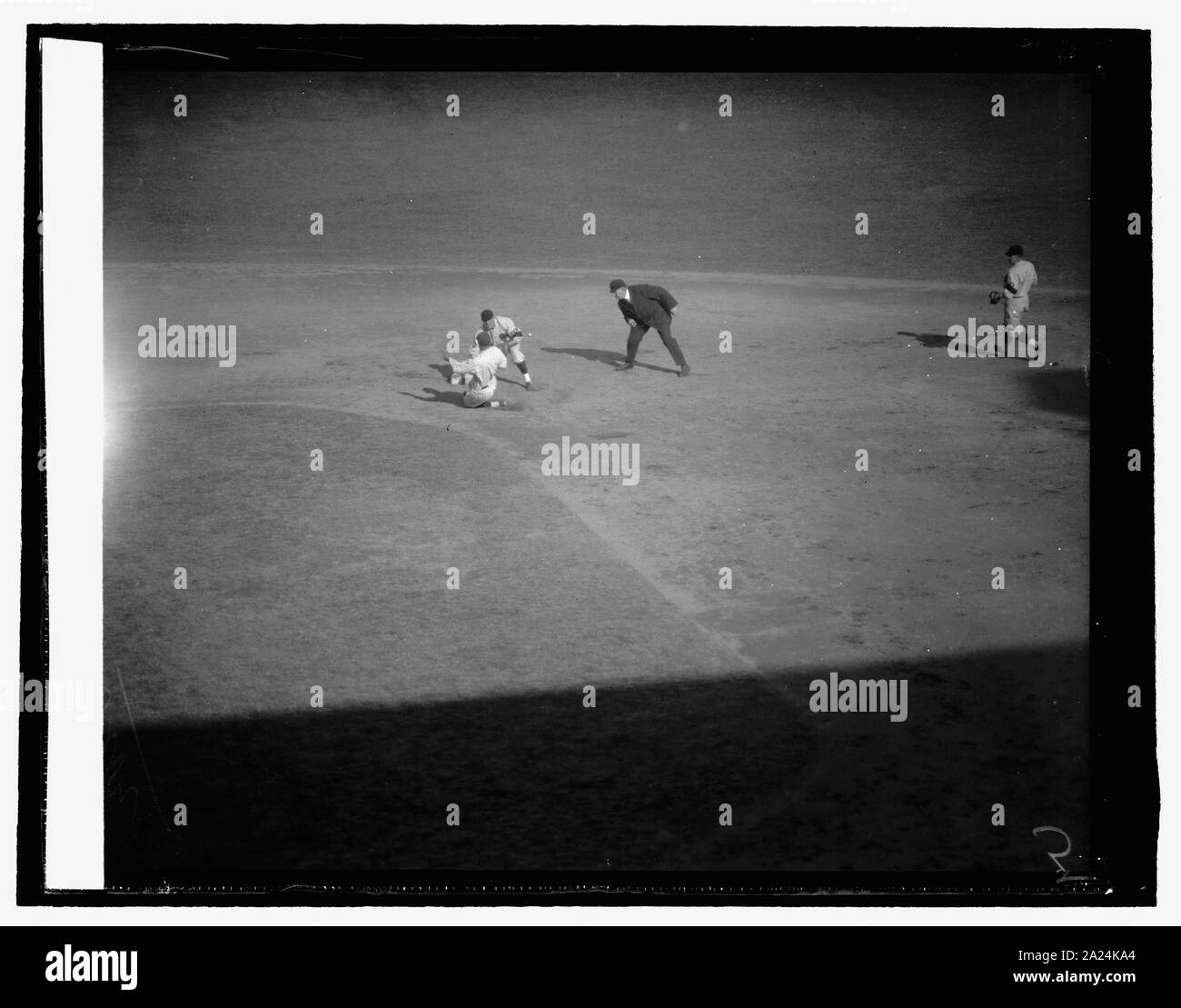 Baseball tag out Black and White Stock Photos & Images - Alamy