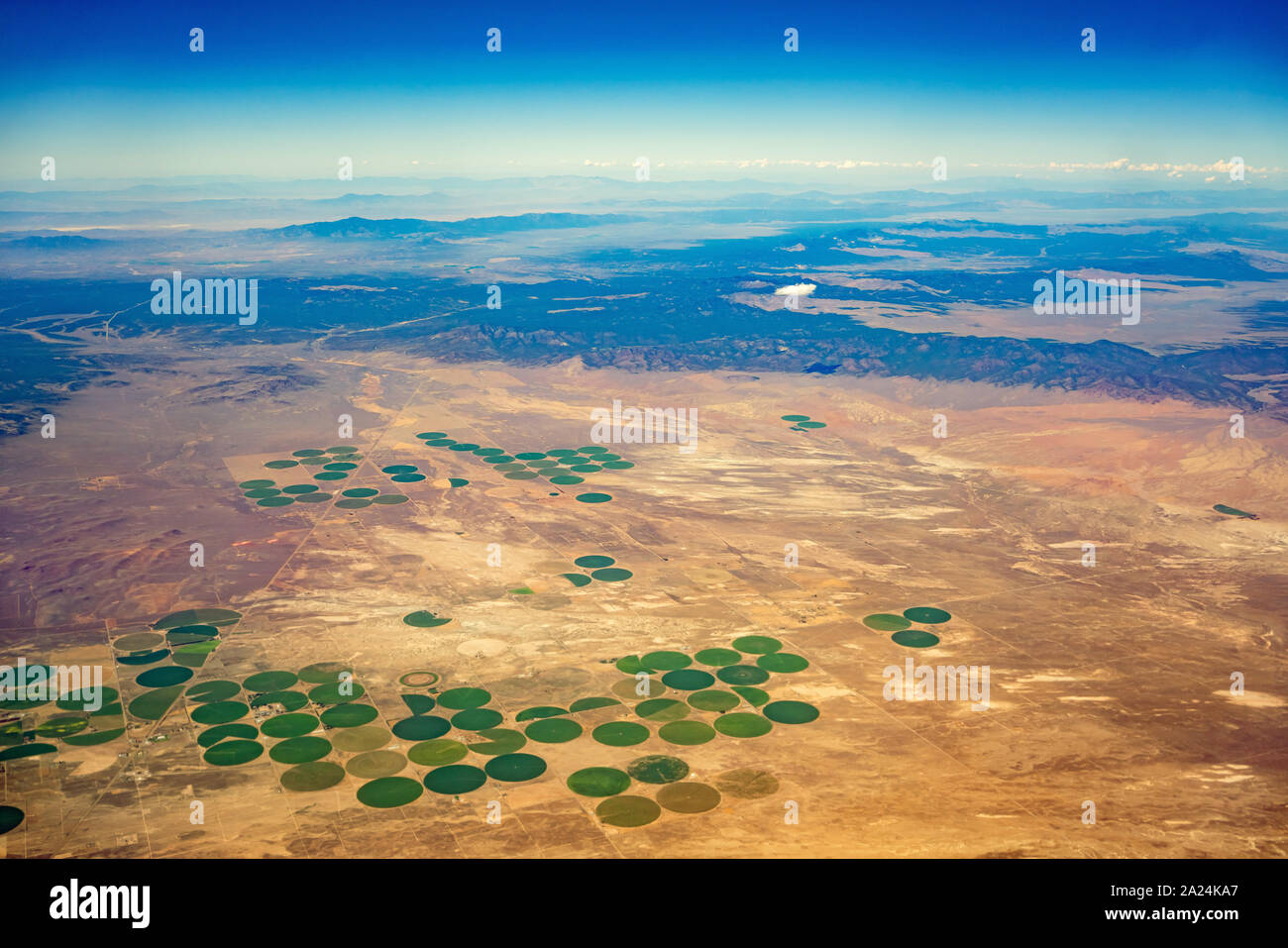 Aerial view of the Beryl Junction at Utah Stock Photo - Alamy