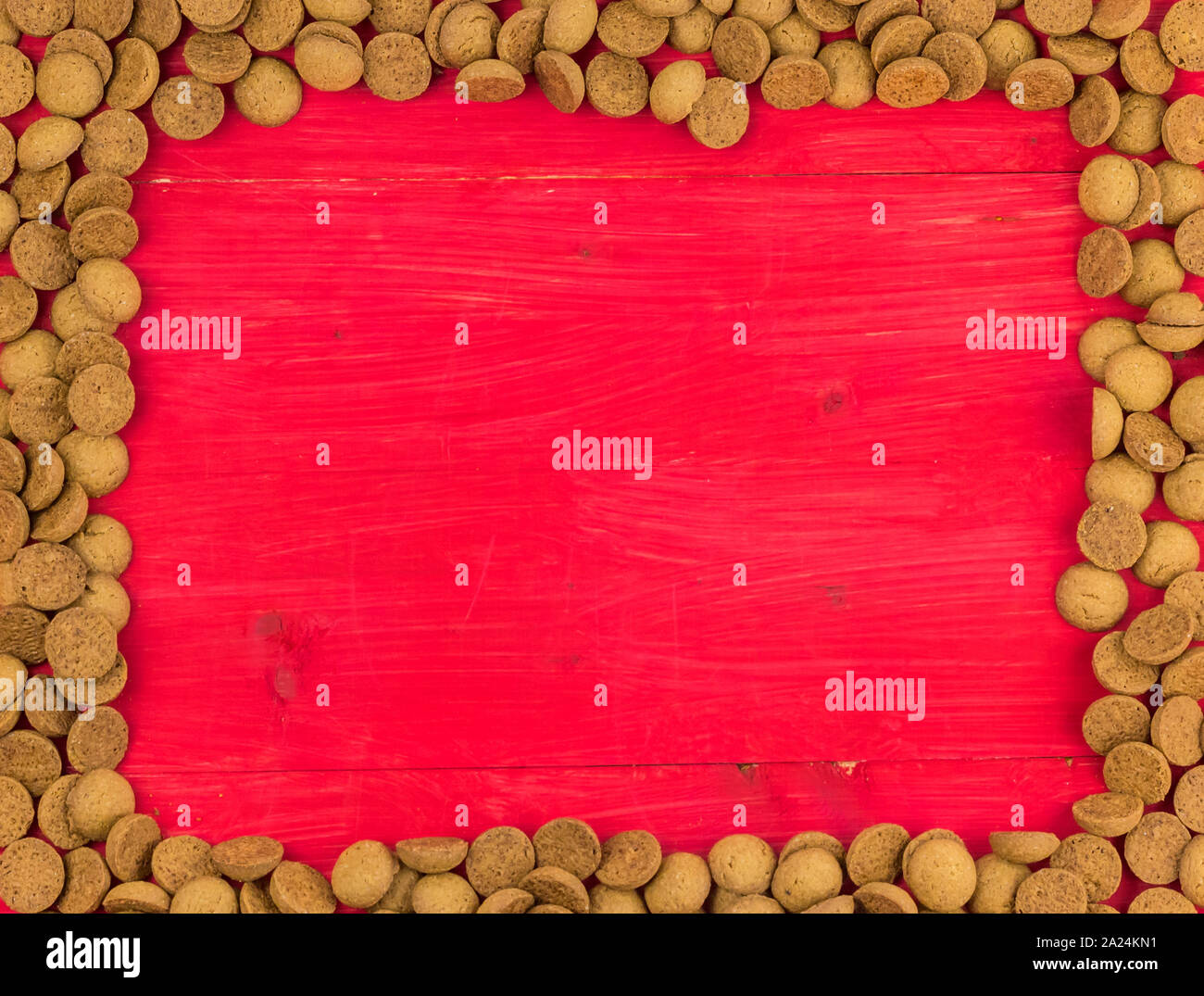 Frame of gingernuts for traditional dutch holiday Sinterklaas Stock ...